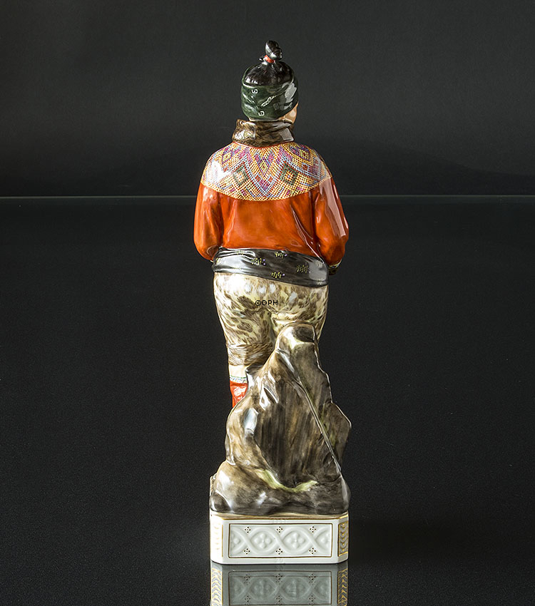 Grönländische Frau, Inuit, Royal Copenhagen Überglasurfigur Nr. 12224 ...